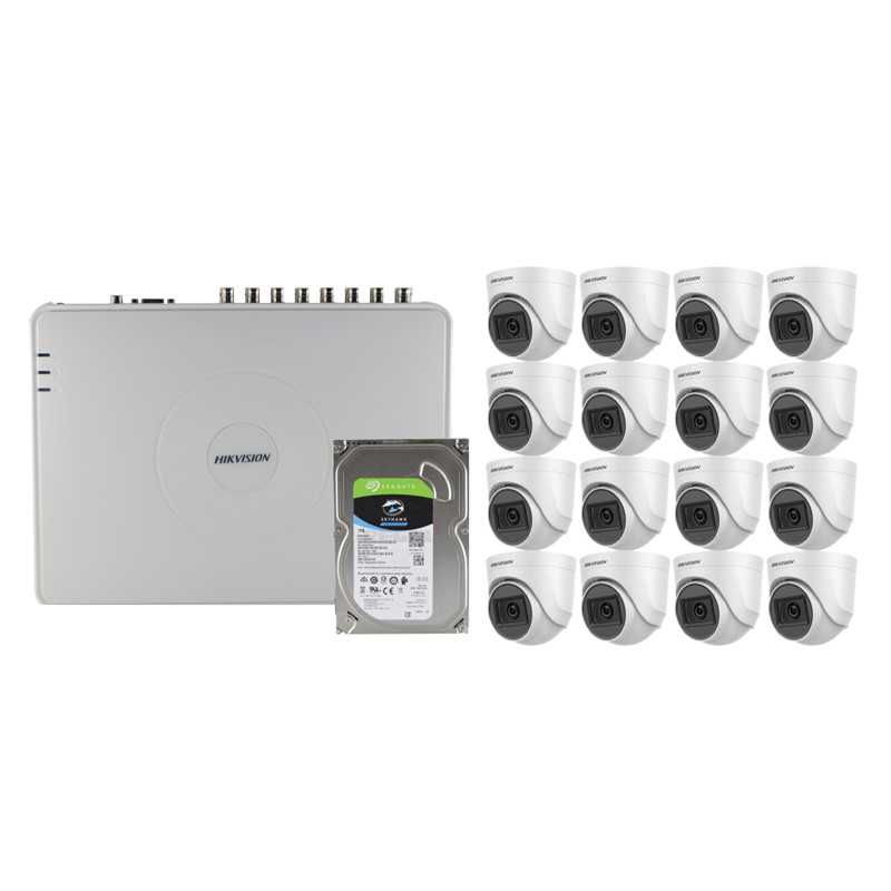 Hikvision HD-TVI 16 Channel Hi-Res DVR 16 Camera Base Kit – SecureRite
