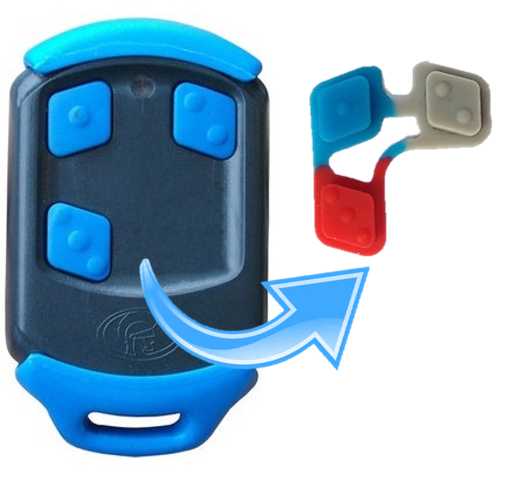 Centurion Spare Rubber Buttons for Nova 3 Button Remote — SecureRite