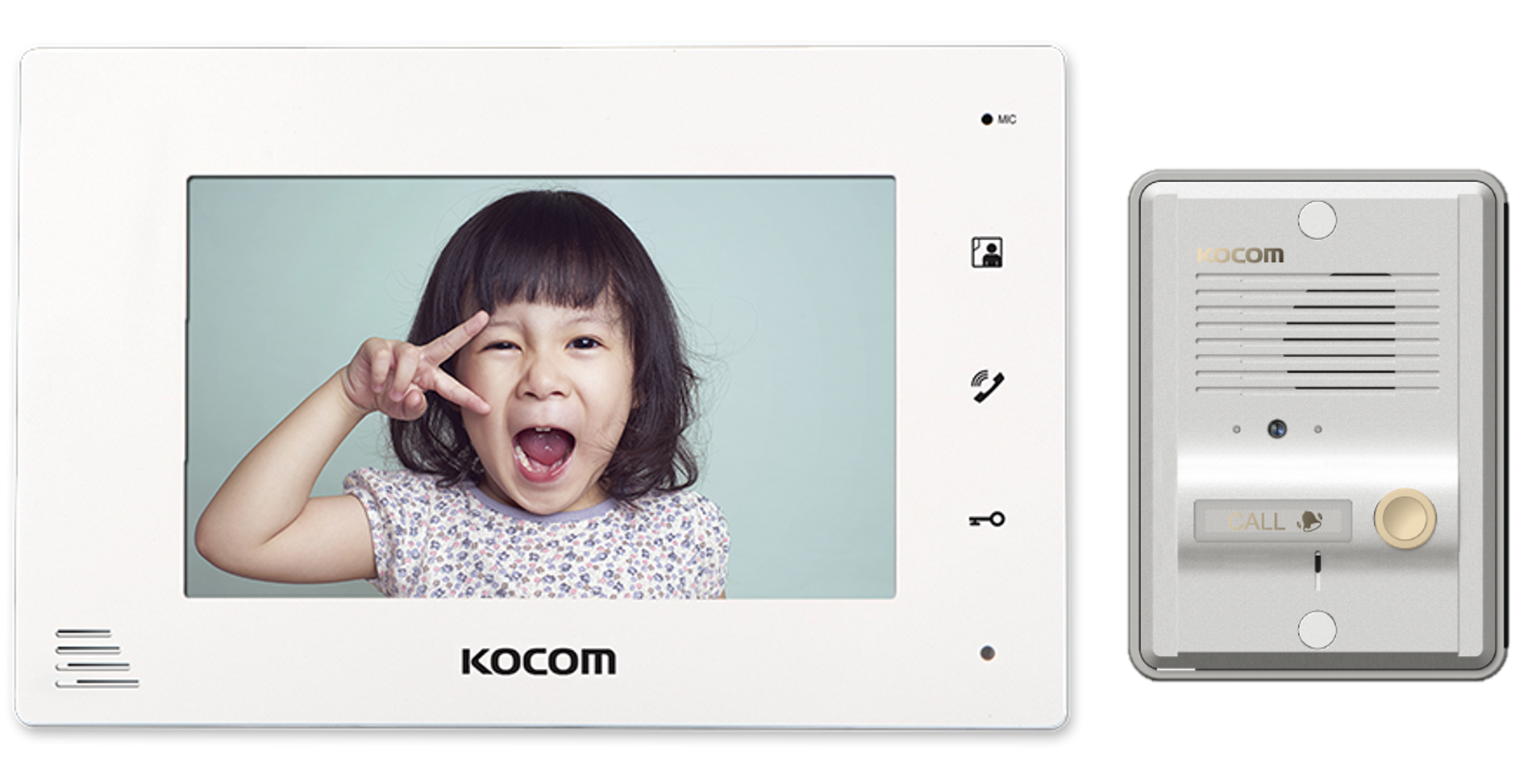 Kocom 7 Inch Colour LCD Video Intercom - KCV-374/KC-MC24 — SecureRite
