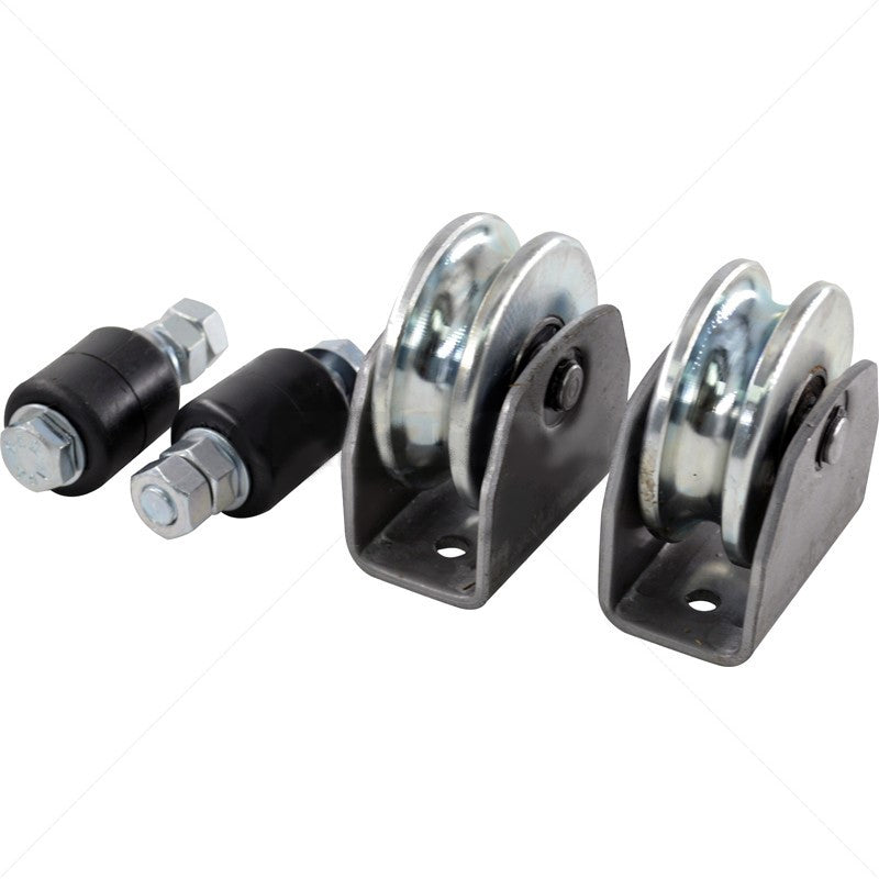 80mm U-Shaped Sliding Gate Wheels Electro-Plated — SecureRite